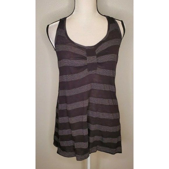 CAbi | Tops | Cabi Small Top Float Tank Black Gray Striped | Poshmark